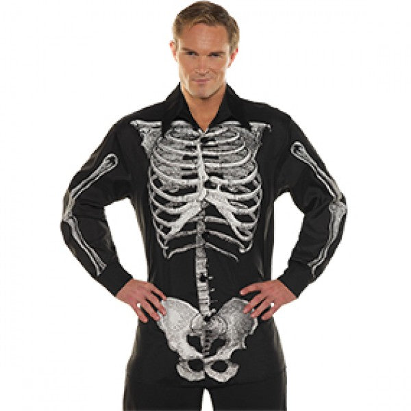 PLUS SIZE SKELETON DRESS SHIRT – Wicked Halloween
