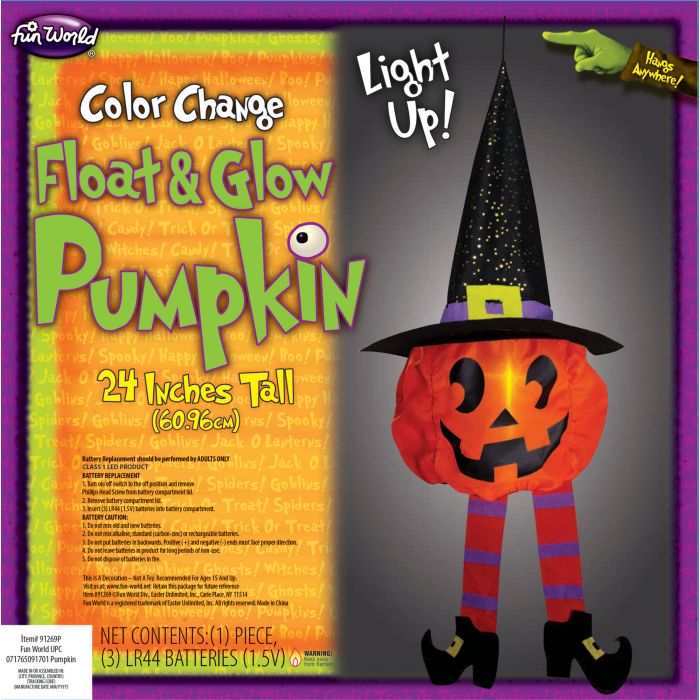 FLOAT AND GLOW PUMPKIN – Wicked Halloween