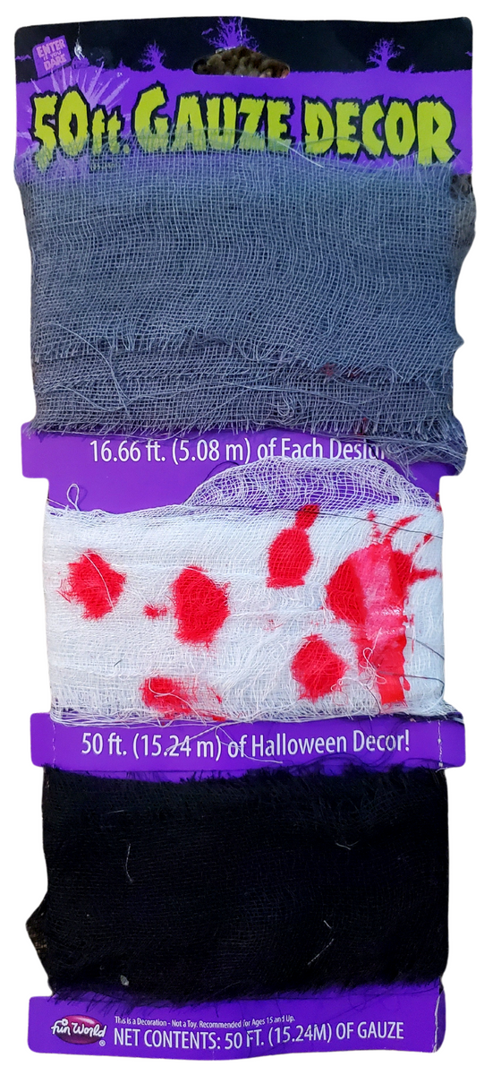 50' ASSORTED GAUZE DECOR – Wicked Halloween